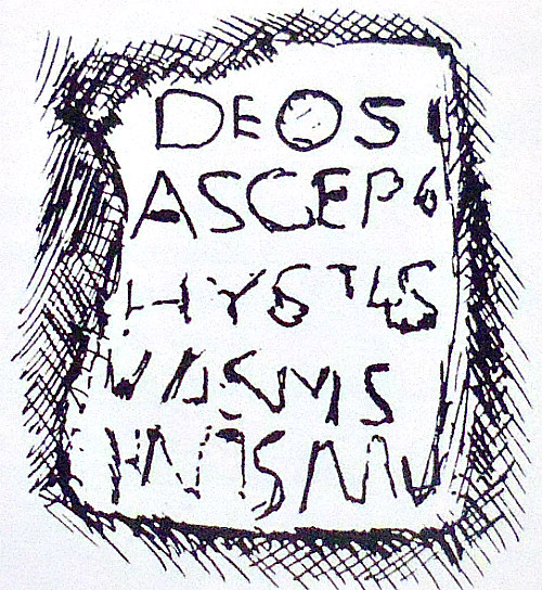 Roman Inscribed Stone in St John the Baptist’s Church, Tunstall ...